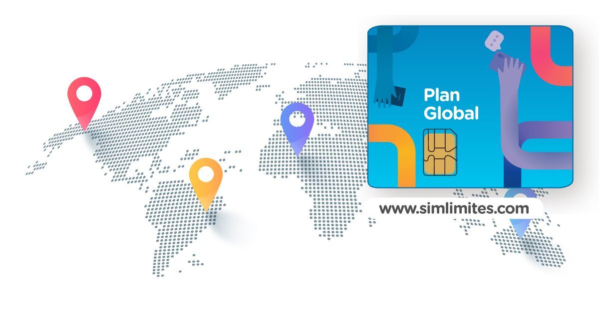 SIM Card con Data en Alta Velocidad- Plan Global - Sim Limites